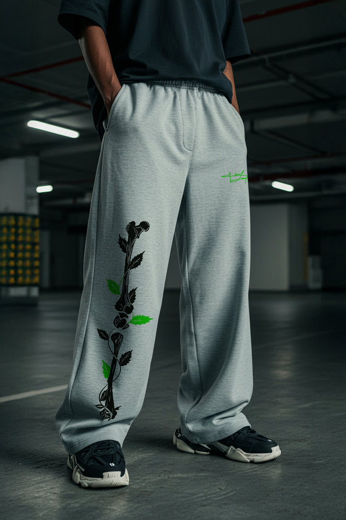 LITE GREY (BONES 2) OVERSIZE SWEATPANT (MULTI FIT) – Unzo Store